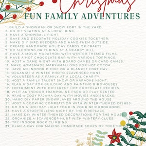 Christmas Fun Family Adventure Scavenger Hunt - Etsy