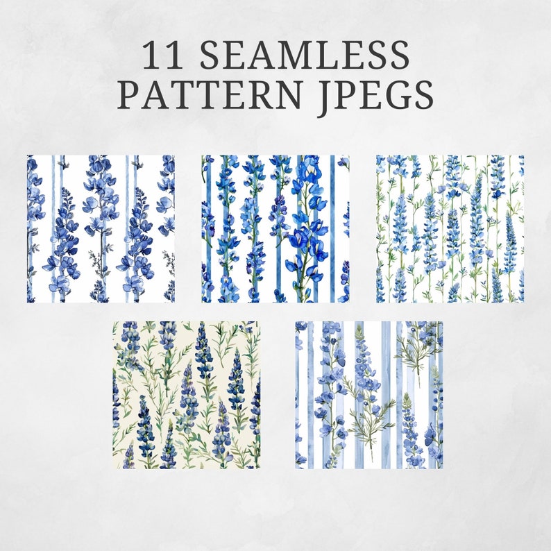 Texas Watercolor Bluebonnet Clipart, Floral Texan Wedding Decor, Texas ...