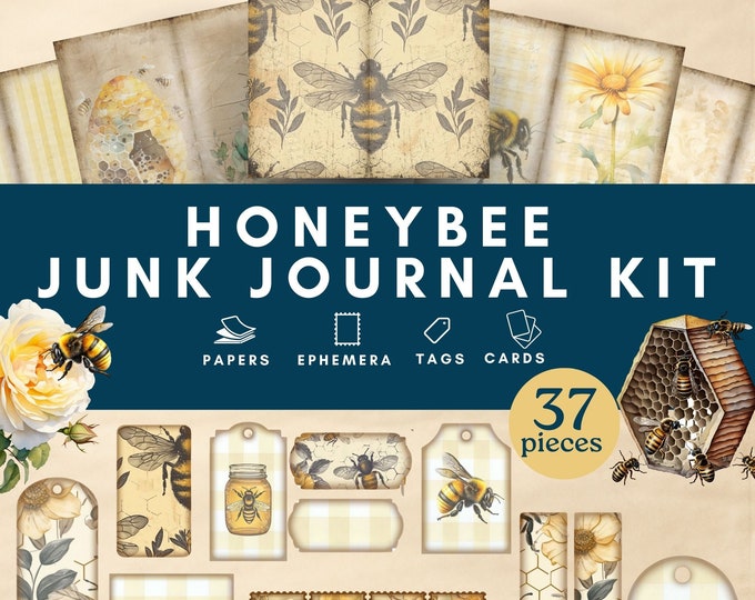 Bee Junk Journal - Etsy