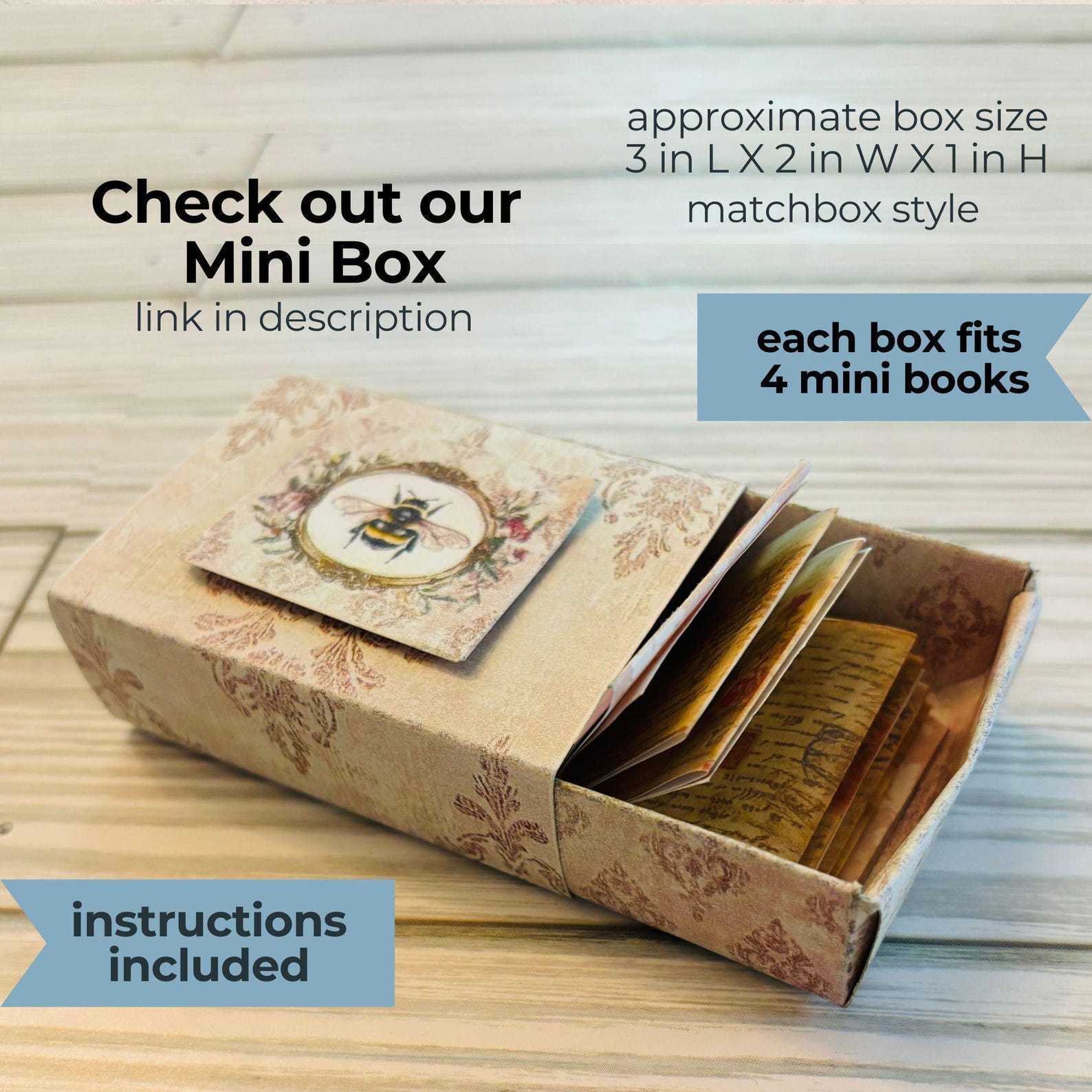 Printable Dollhouse Mini Book, Valentines Mini Book, Pink Junk Journal ...