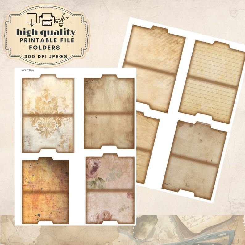 Junk Journal Kit Detective, Journal Postcards & Folders, Detective ...