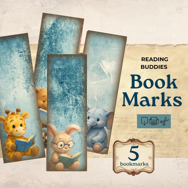 Storybook Theme Bookmarks, Printable Children's Bookmarks, Cute Reading ...