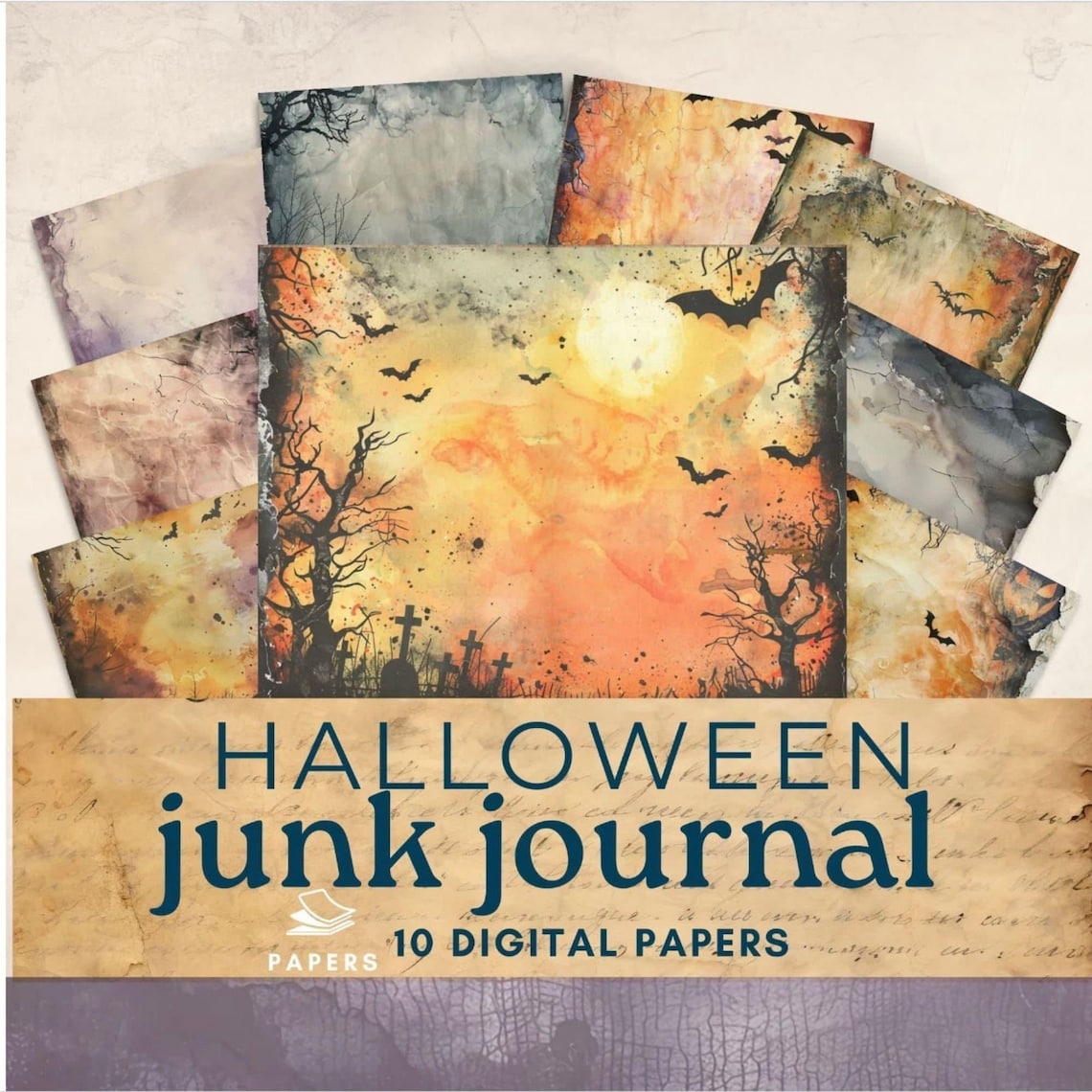 Junk Journal Kit Spooky Bundle, Gothic Junk Journal Kit, Dark Academia ...