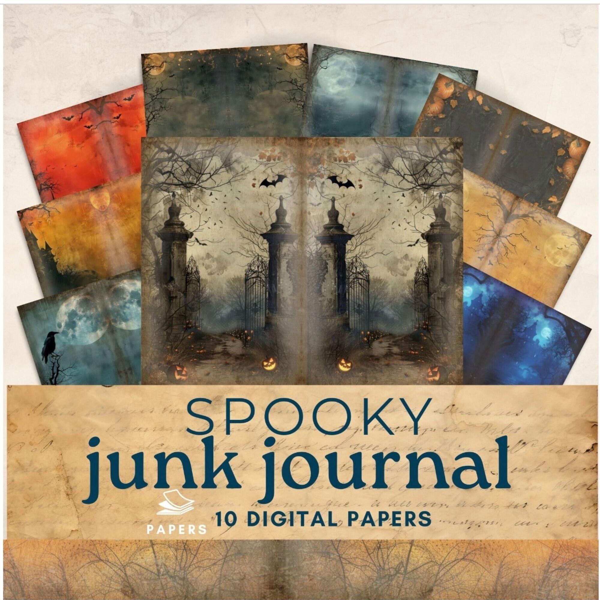Junk Journal Kit Spooky Bundle, Gothic Junk Journal Kit, Dark Academia ...