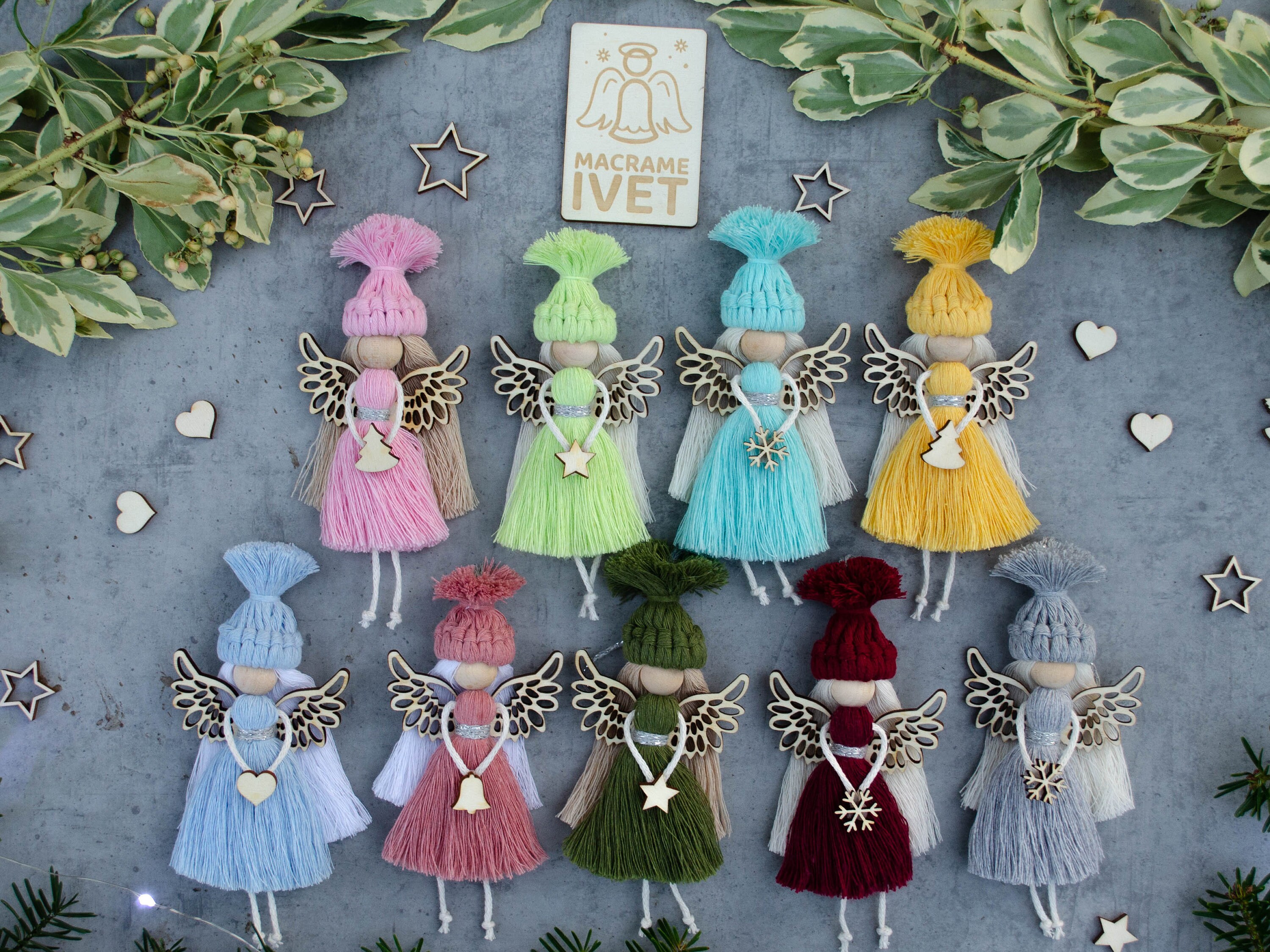 Macrame Angel, Macrame Doll, Angel Guardian, Personalized Gift for ...
