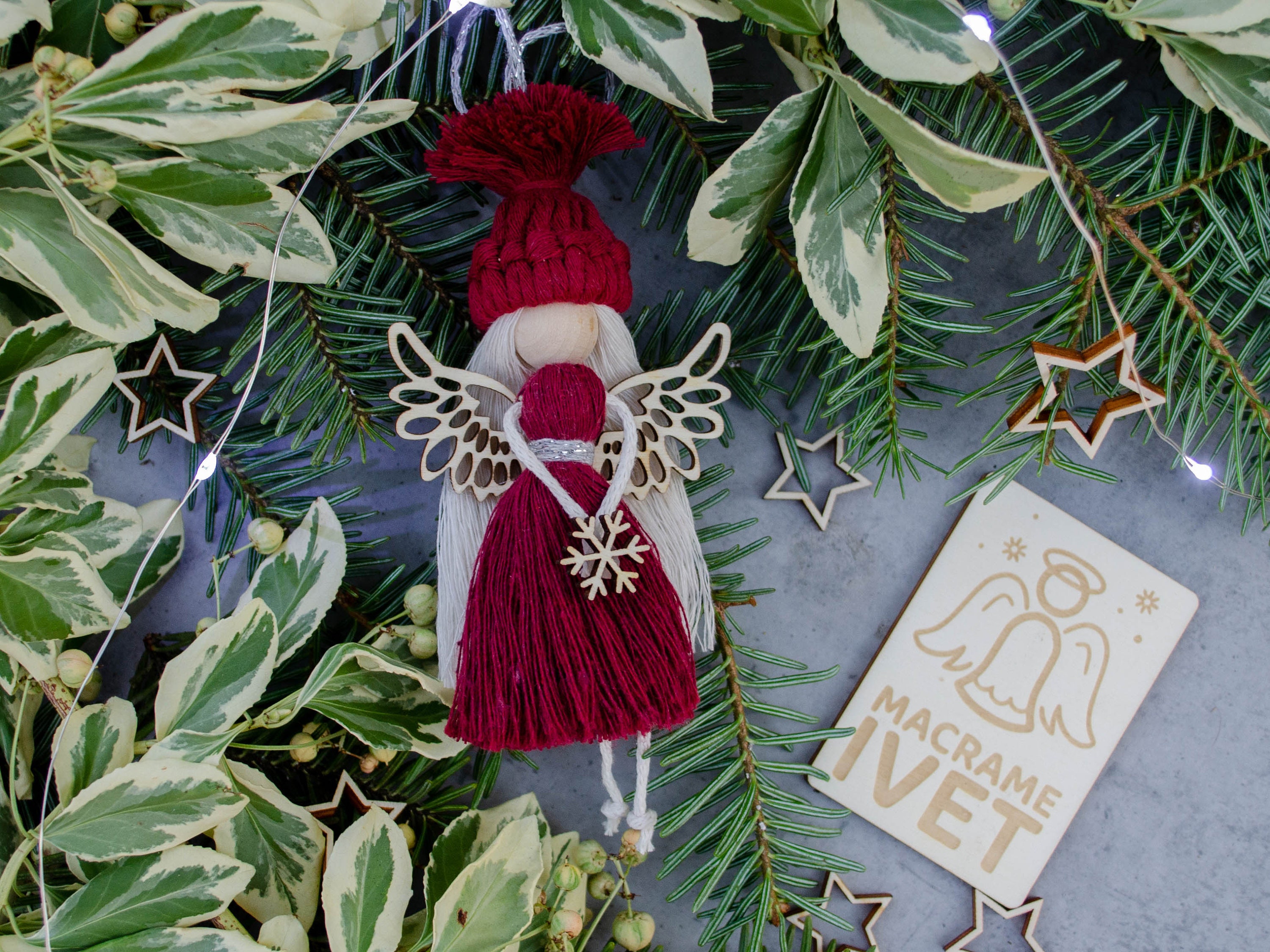 Macrame Angel, Macrame Doll, Angel Guardian, Personalized Gift for ...