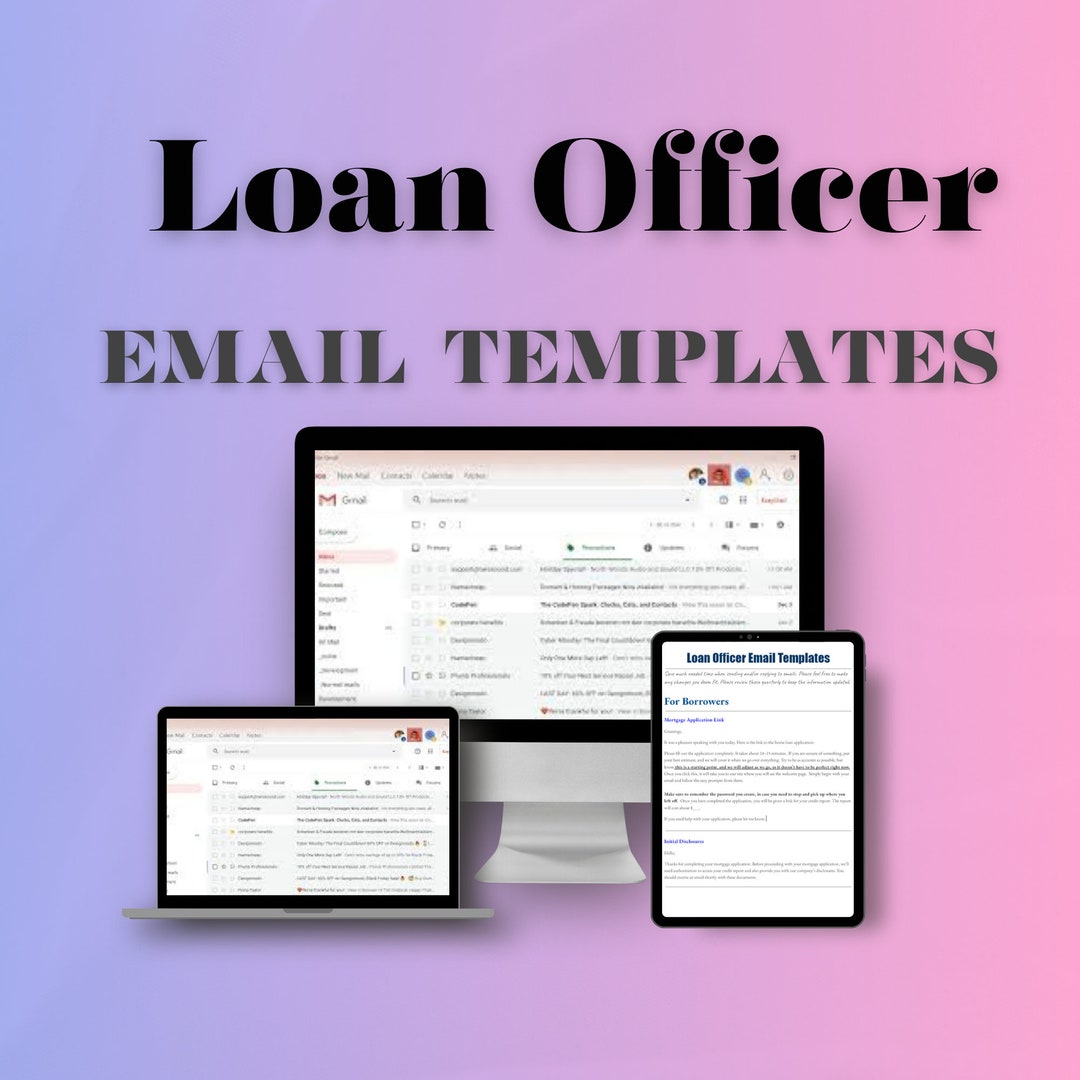 Over 30 Loan Officer Email Templates - Etsy