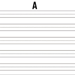 Practice Abc's Practice Handwriting Work Sheet - Etsy