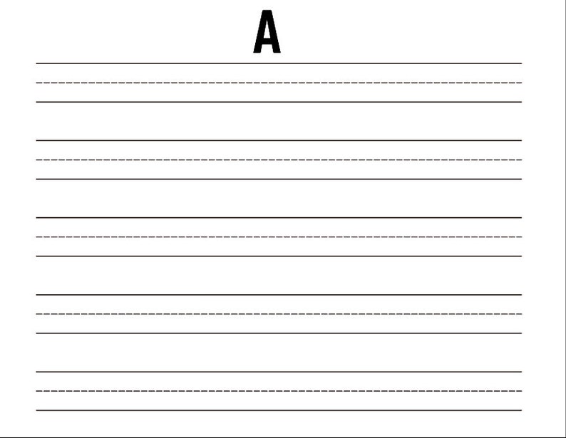 Practice Abc's Practice Handwriting Work Sheet - Etsy