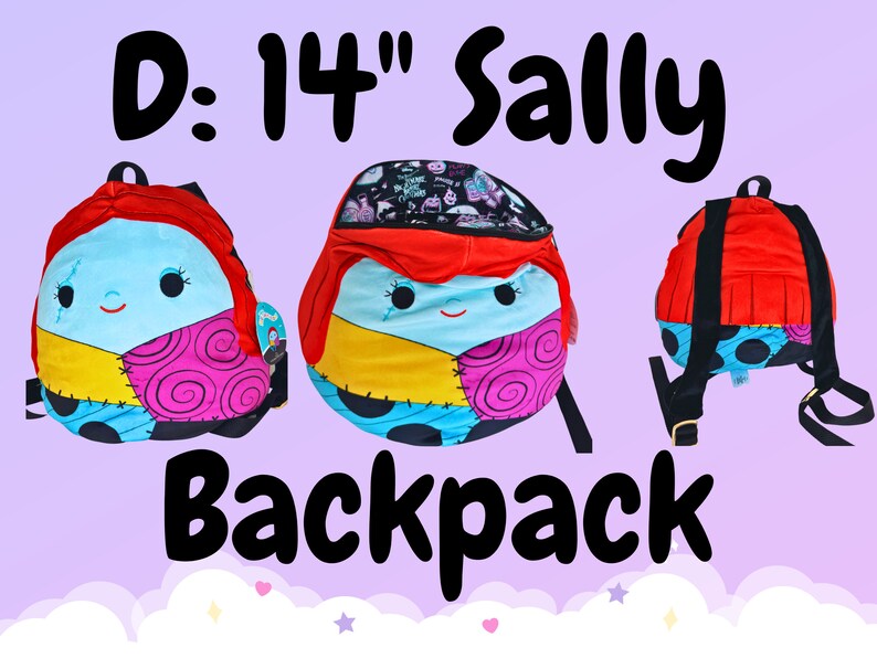 NIGHTMARE BEFORE CHRISTMAS Custom Squishmallow Backpack Or Crossbody NIGHTMARE BEFORE CHRISTMAS Custom Squishmallow Backpack Or Crossbody