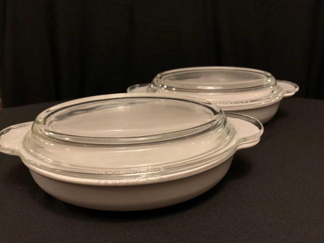 Corning Ware Individual Casserole Dish With Pyrex Lid (P-14-B) - Etsy