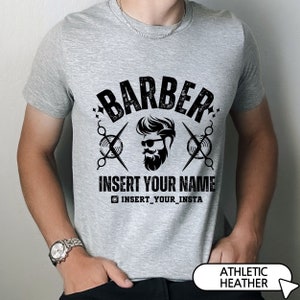 Personalized Barber Shirt, Custom Barber Sweater, Gift for Barber ...
