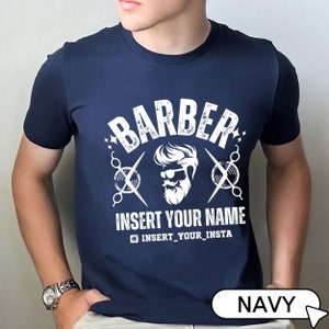 Personalized Barber Shirt, Custom Barber Sweater, Gift for Barber ...