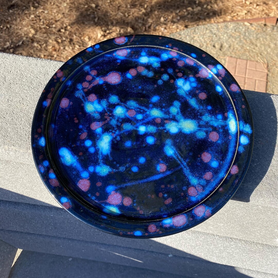 Galaxy Splatters Plate Handmade Ceramic Plate - Etsy