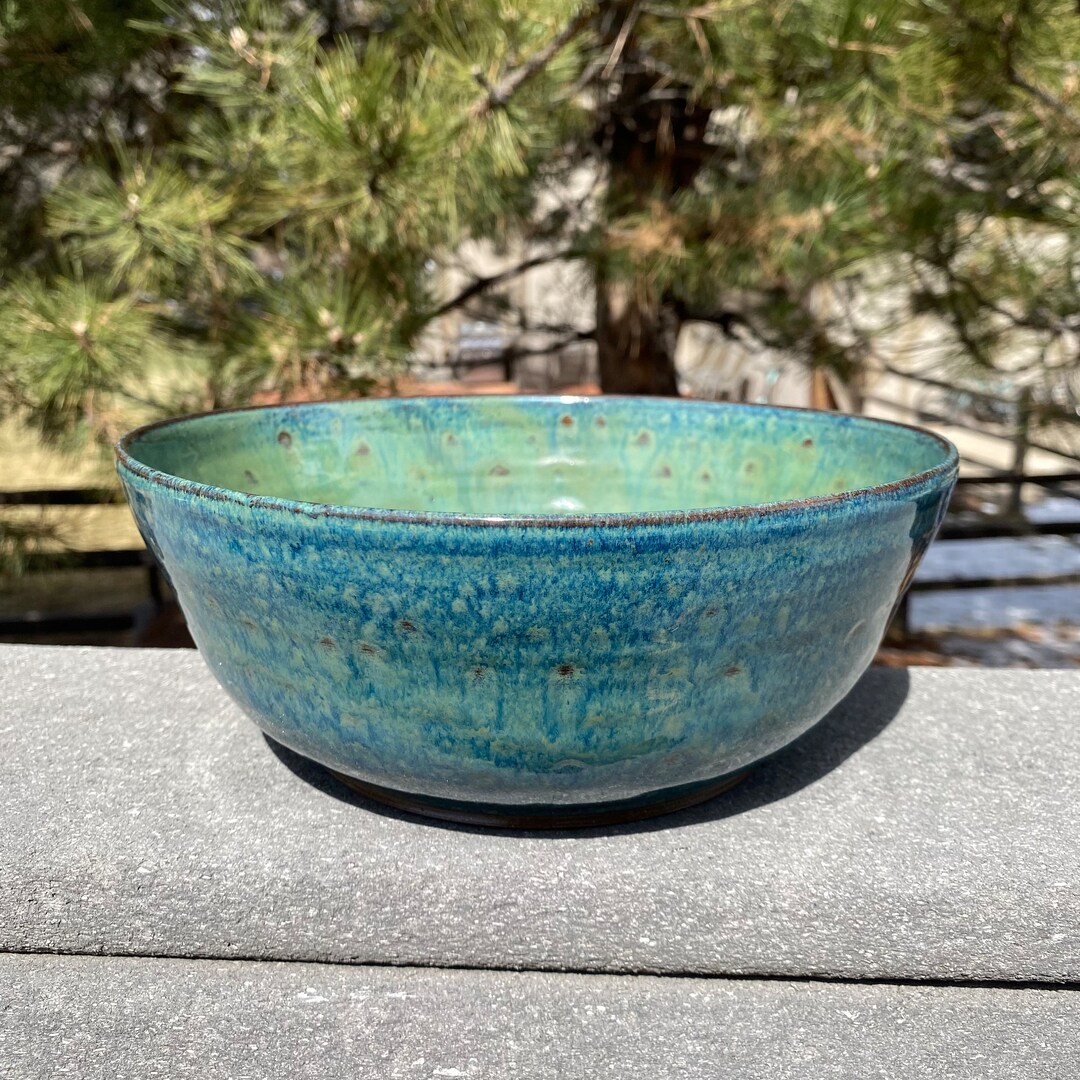 Large Turquoise Bowl - Etsy