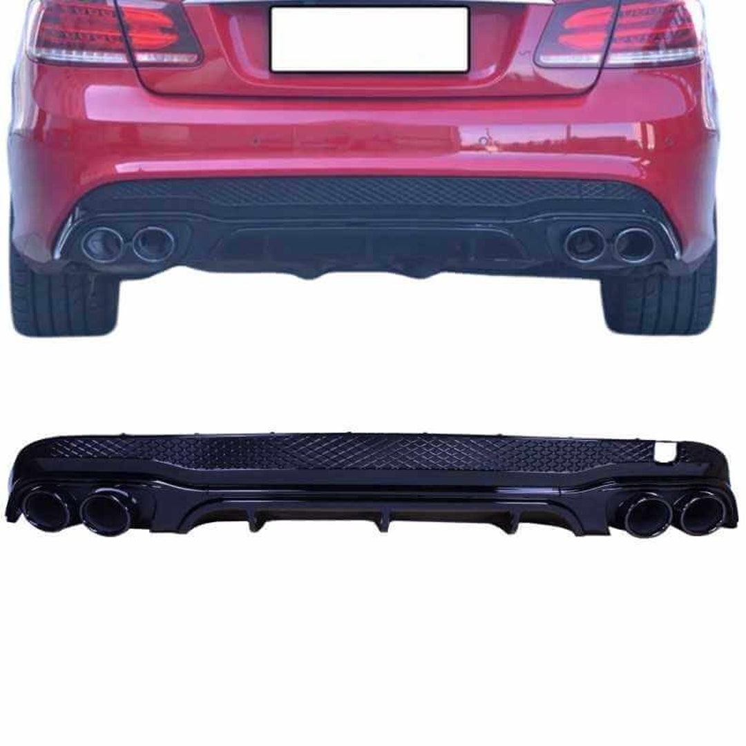 Diffuser With Round Exhaust Tips Glossy Black Compatible With - Etsy