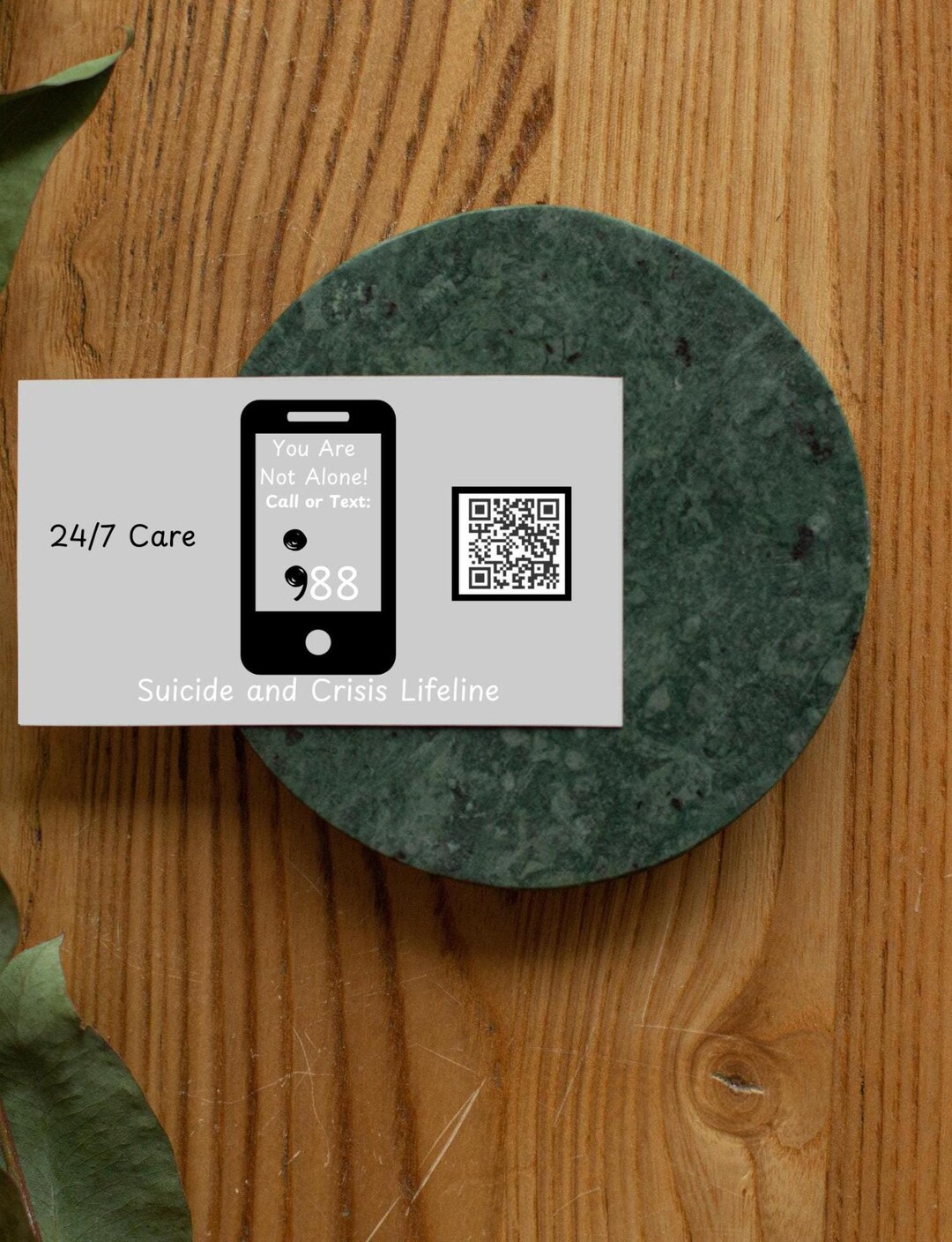 988 Suicide Hotline Cards, Mental Health Awareness, Suicide Prevention ...