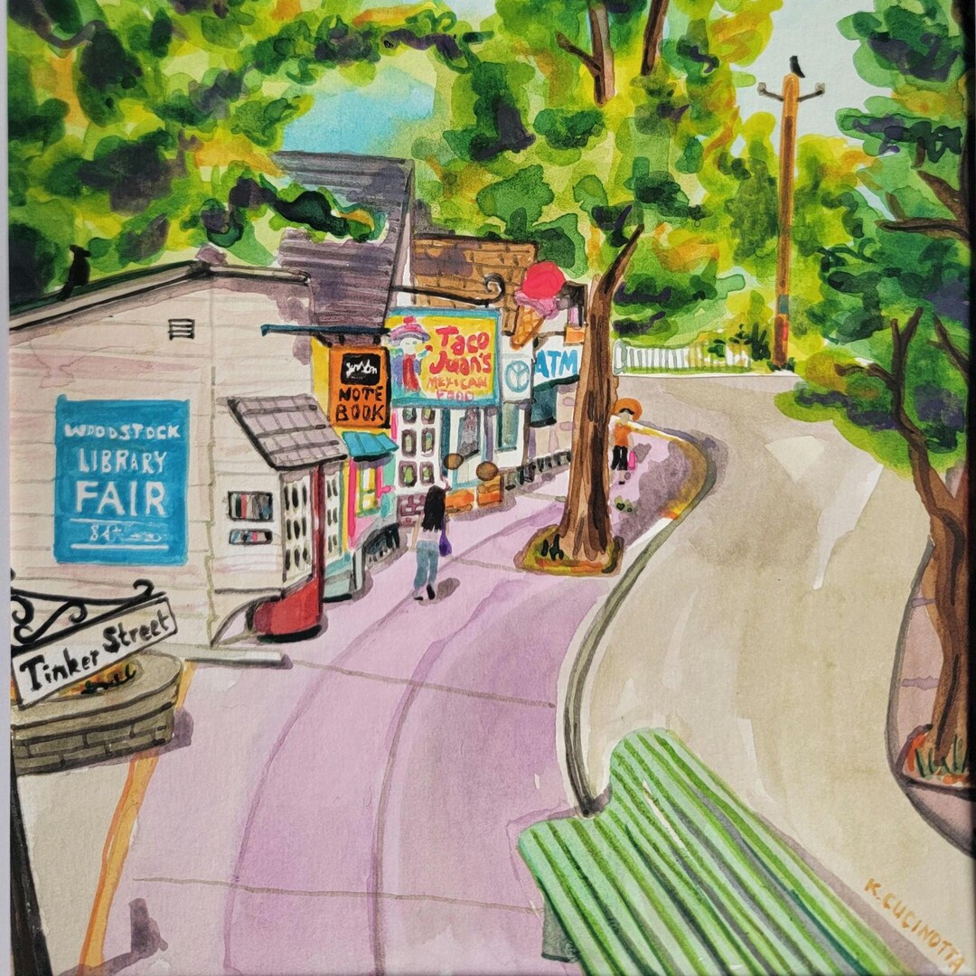 Woodstock Painting, Tinker Street Art, Colorful Storefront Shopping ...