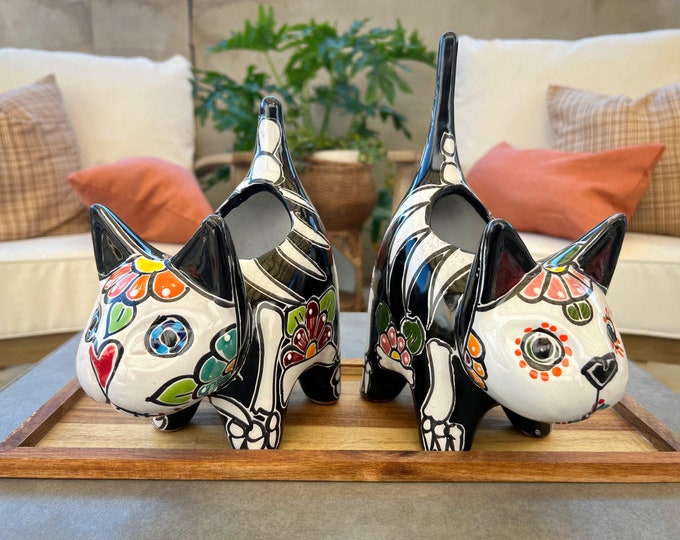 Copal Wood Carving Hand Made Cat by Armando Jimenez PP7261 - Etsy