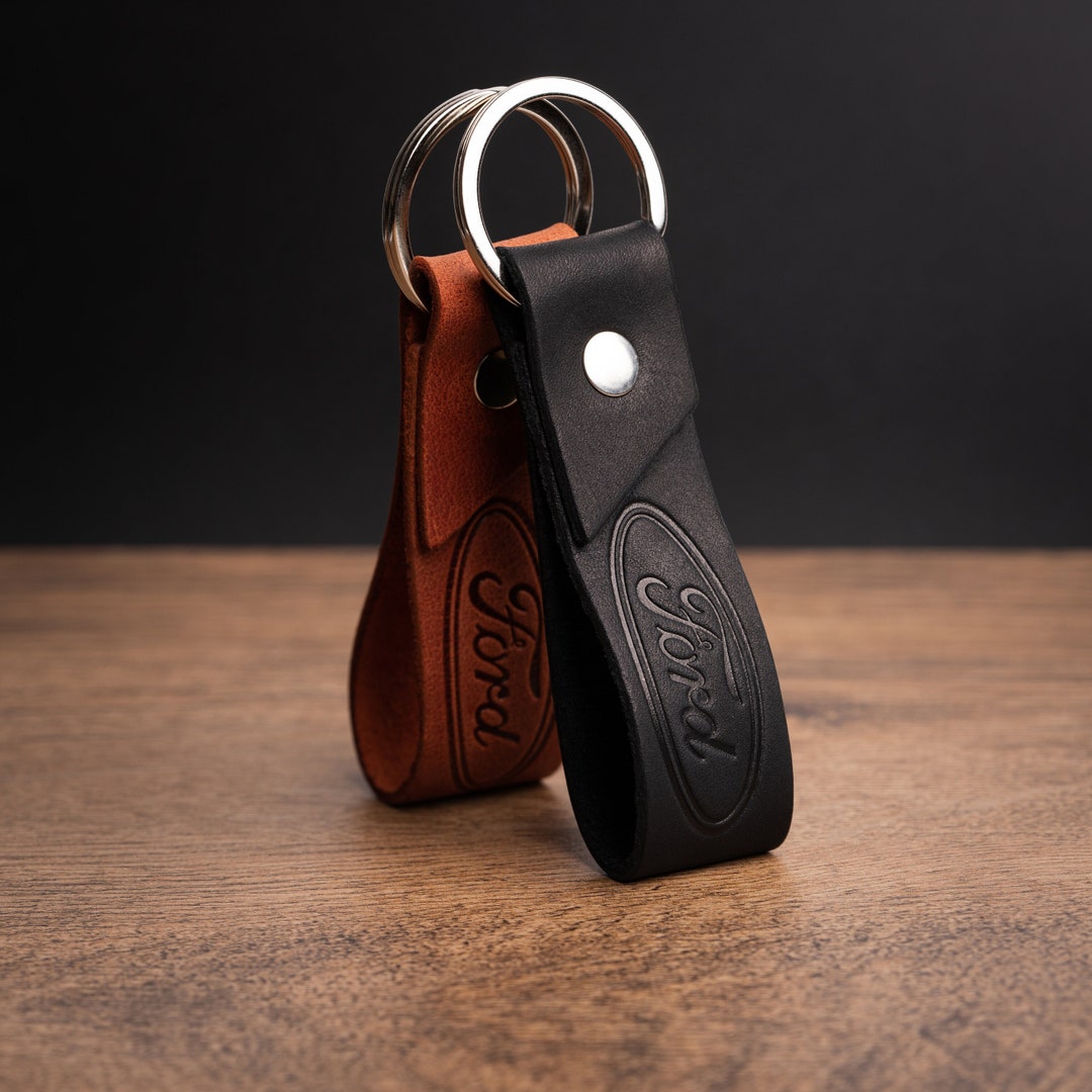 Leather Keyring Suitable for Ford Exclusive Crazy Horse High Quality ...