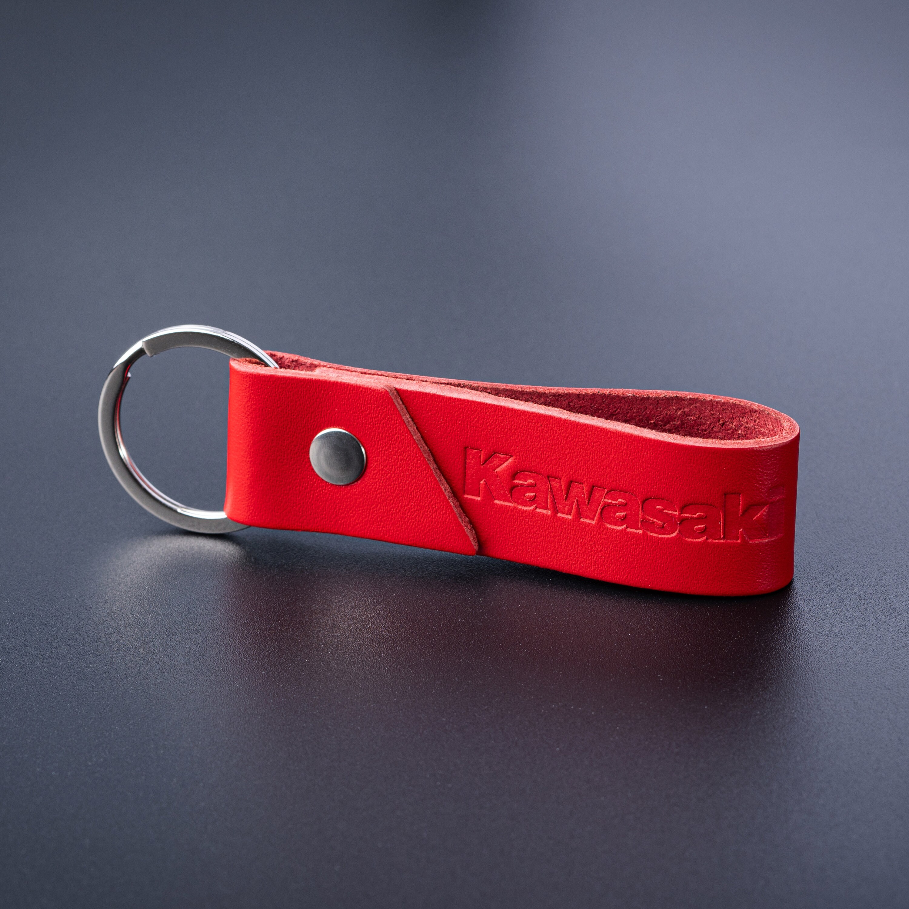 Kawasaki Motorcycle Style Leather Keyring Crazy Horse High Quality - Etsy