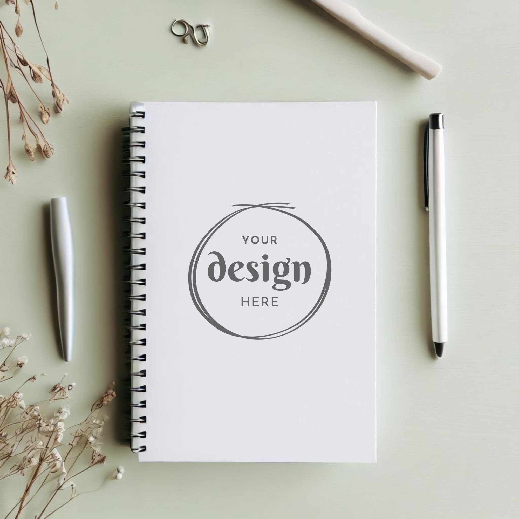 Spiral Bound Notebook Mockup A5 Notebook Mockup Notebook - Etsy