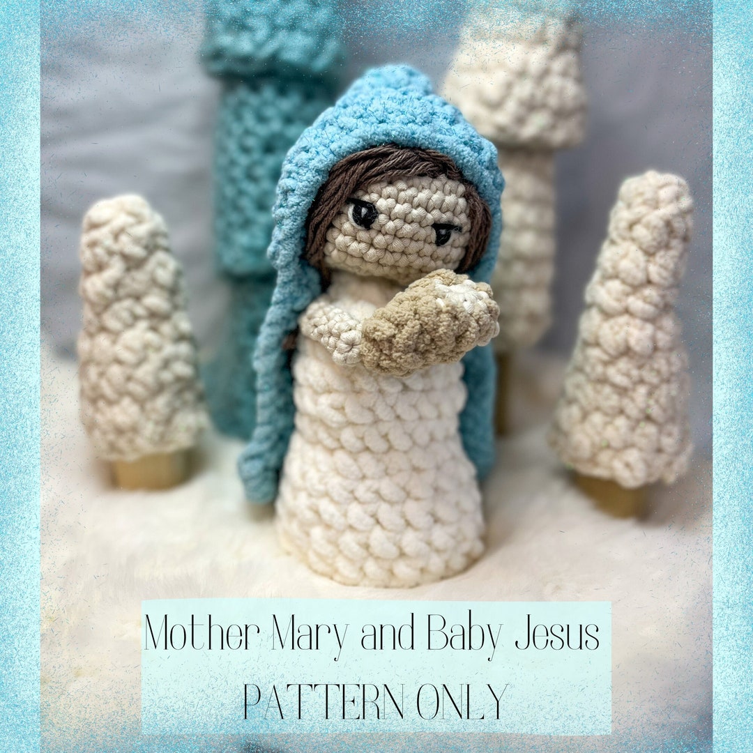 Mother Mary and Baby Jesus CROCHET PATTERN - Etsy