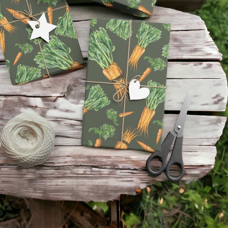 Wild Carrot Wrapping Paper: Eco-friendly Rustic Garden Gift Wrap - Etsy