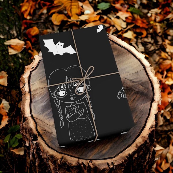 Wednesday Addams Wrapping Paper - Etsy