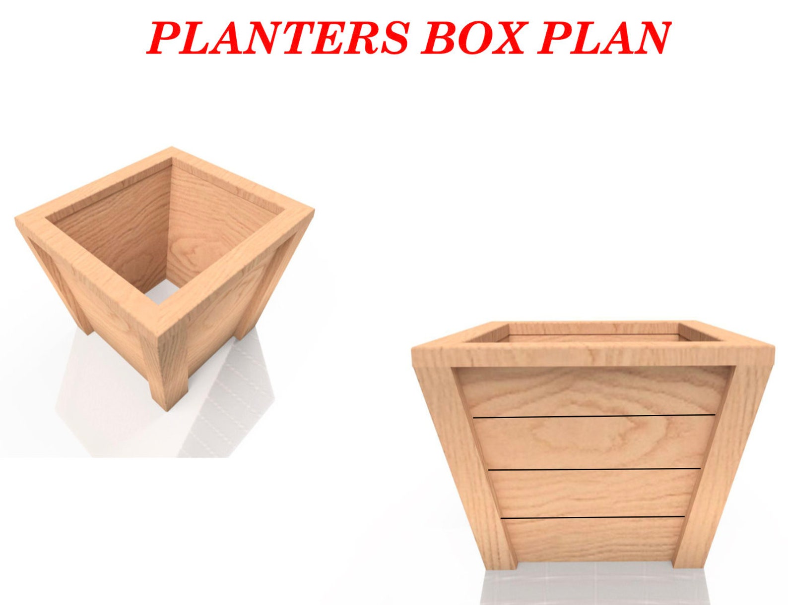 Planter Box Digital Plans DIY Planter Box - Etsy