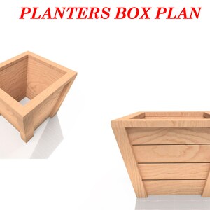 Planter Box Digital Plans || DIY Planter Box - Etsy