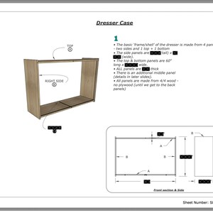 Dresser Plans || Woodworking Plans || Modern Dresser Plans || DIY ...
