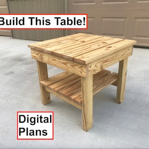 DIY Outdoor Patio Table Digital Plans - Etsy