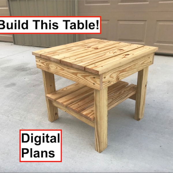 Outdoor Table Plans - Etsy