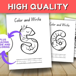 Printable Numbers Coloring Pages, Monster Themed Coloring Pages for ...