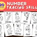 Printable Numbers Coloring Pages, Monster Themed Coloring Pages for ...