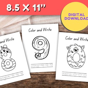 Printable Numbers Coloring Pages, Monster Themed Coloring Pages for ...