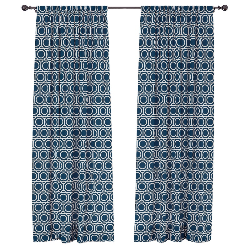 Geometric Curtains - Etsy