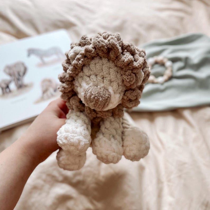 Lion Plushie | Mini Animal Plush | Crochet Stuffy | Handmade Toy ...