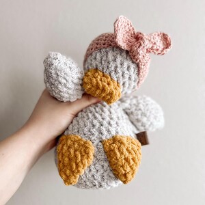 Duck Plushie | Stuffed Animal | Cozy Plushie | Della Duck | Crochet ...