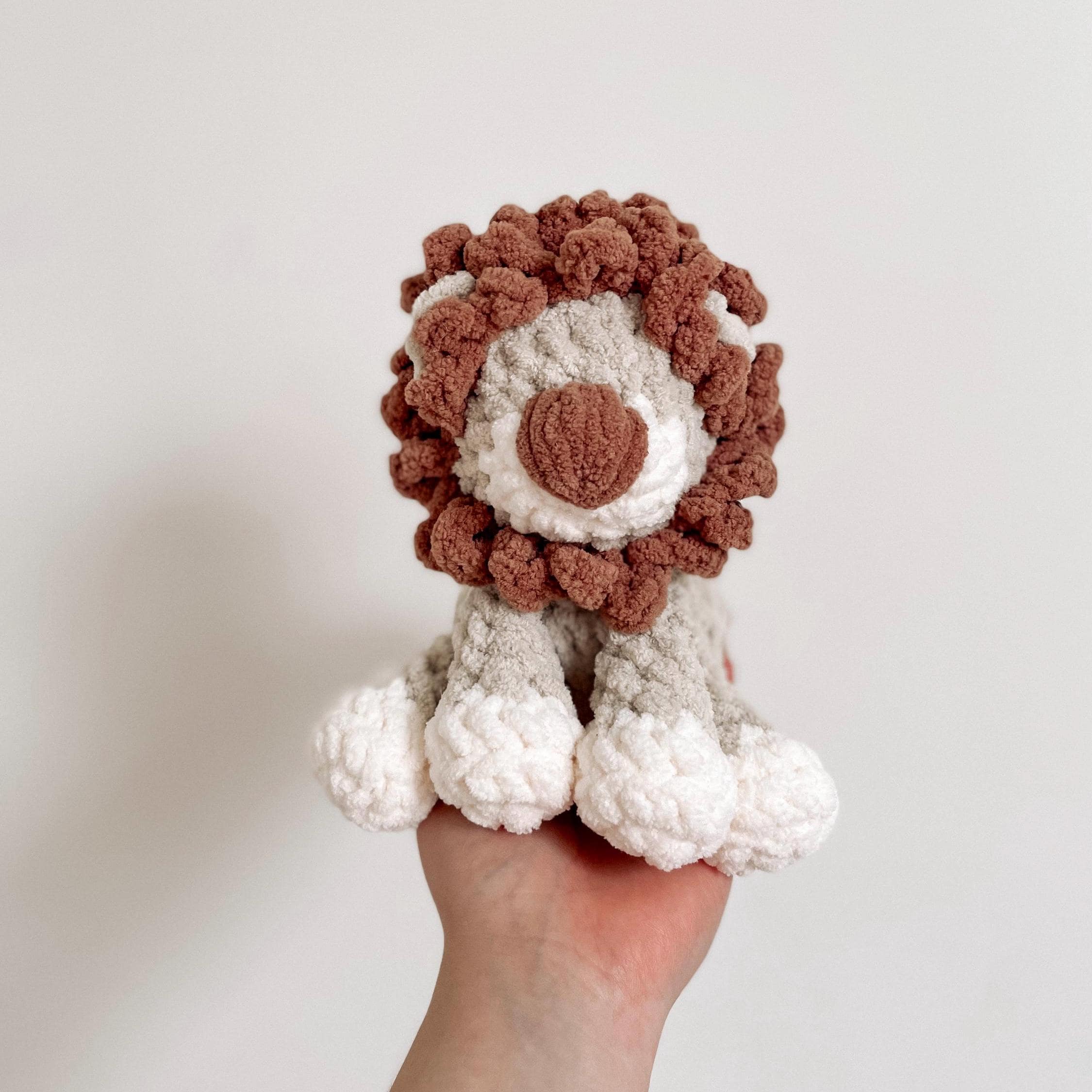 Lion Plushie | Mini Animal Plush | Crochet Stuffy | Handmade Toy ...