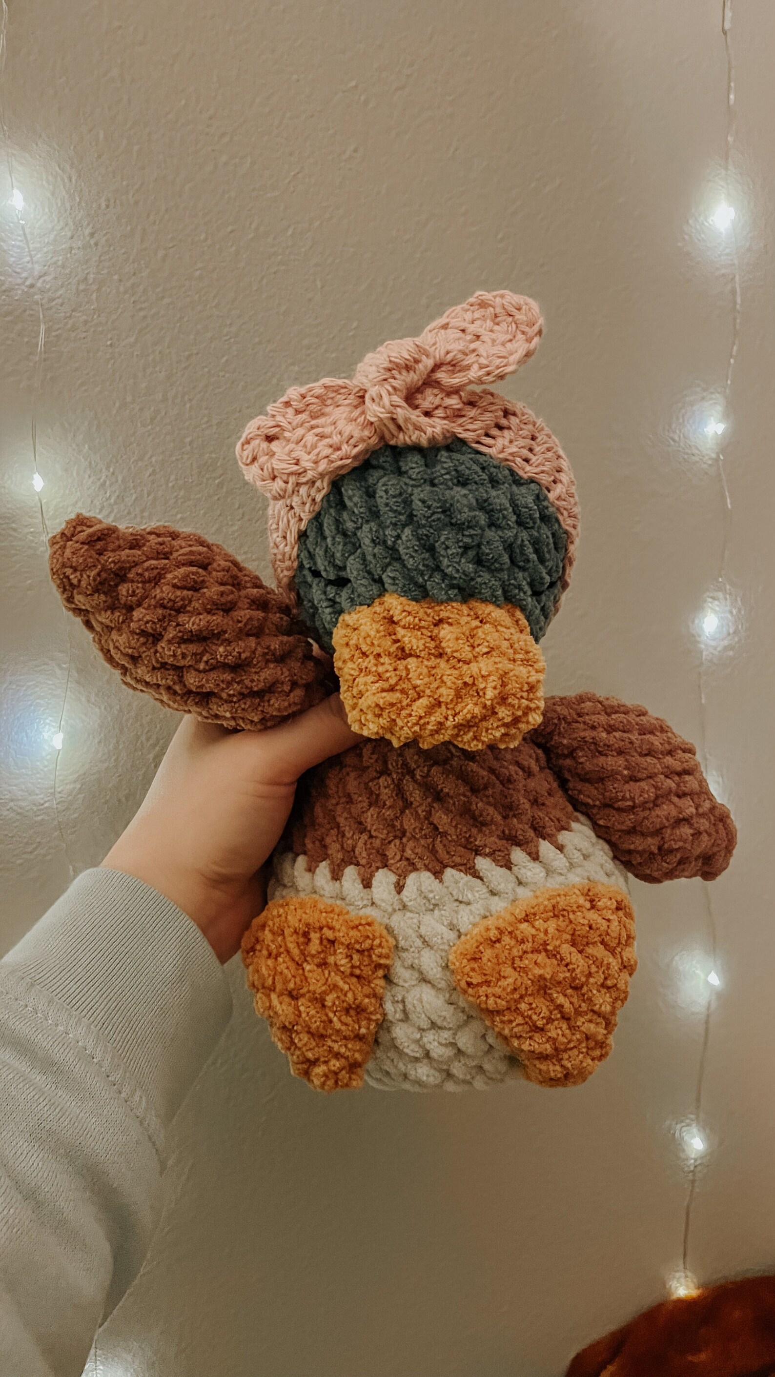 Duck Plushie, Stuffed Animal, Cozy Plushie, Crochet Animal, Della Duck ...
