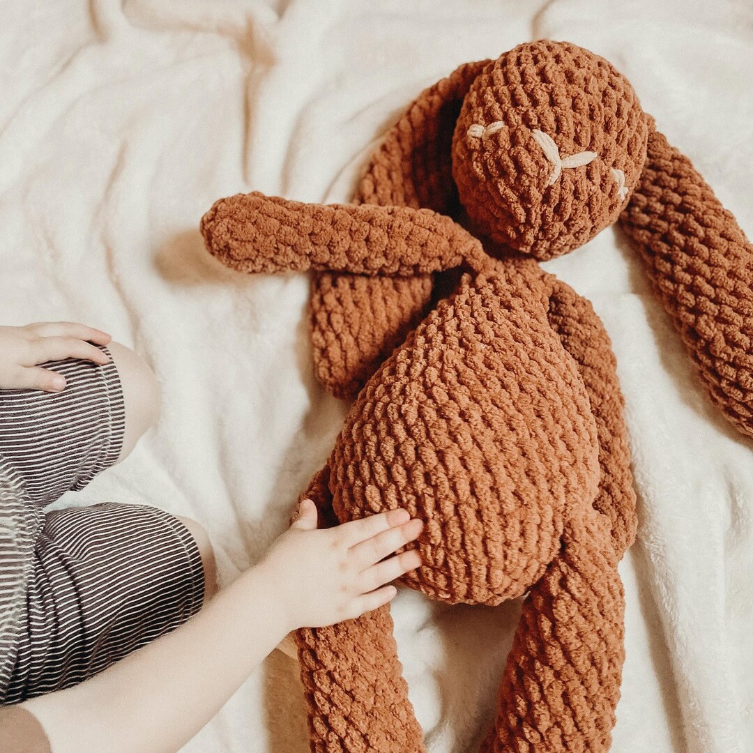 Boho Bunny Plushie, Stuffed Rabbit, Bunny Stuffy, Minimalist Bunny ...