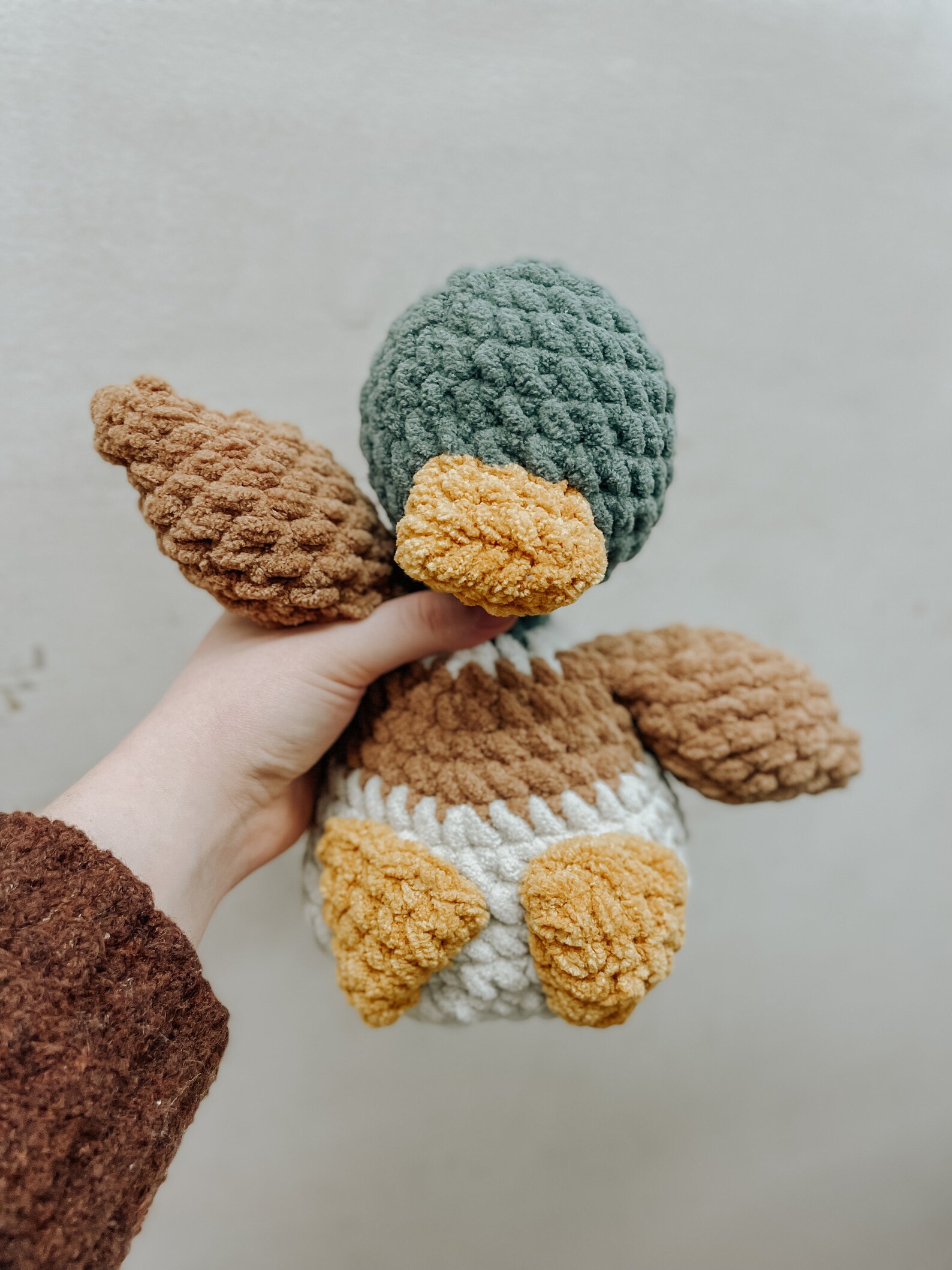 Duck Plushie, Stuffed Animal, Cozy Plushie, Crochet Animal, Della Duck ...