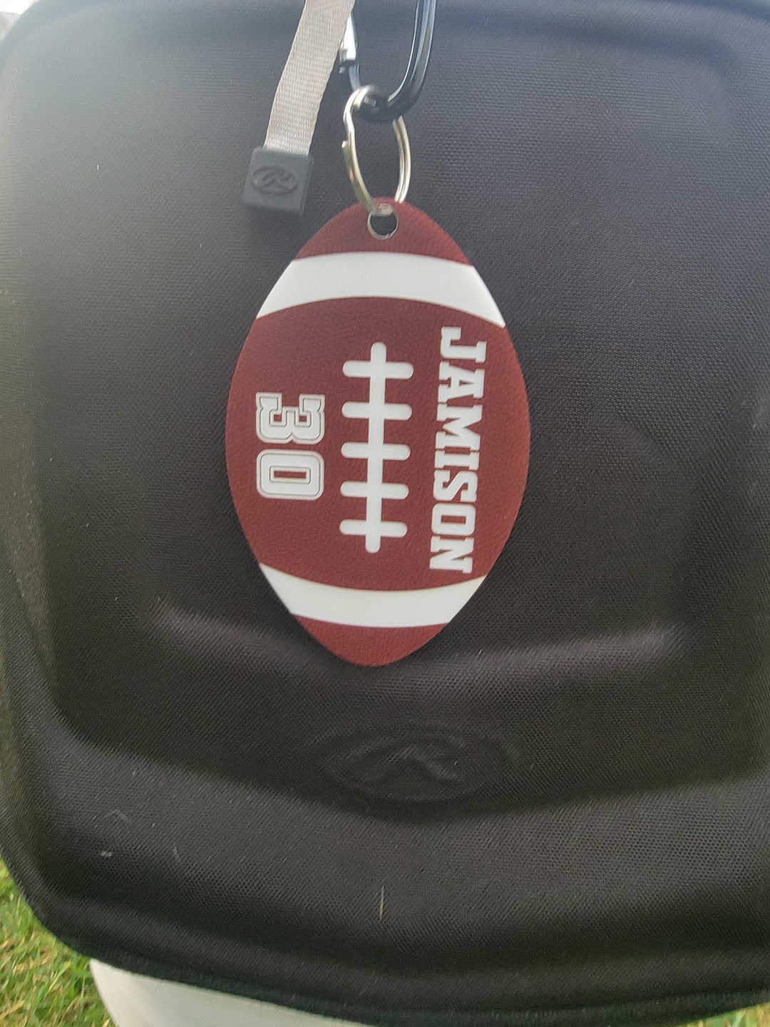 Football Bag Tag - Engraved/personalized - Etsy