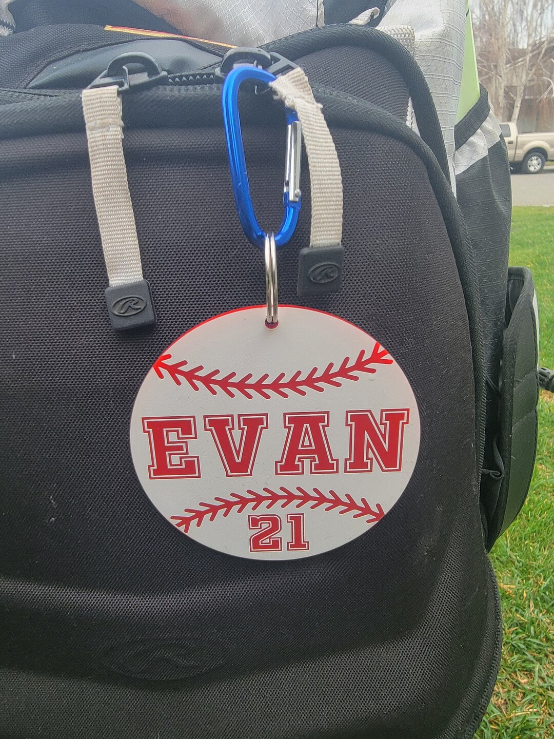 Baseball Bag Tag - Personalized Engraved - Etsy
