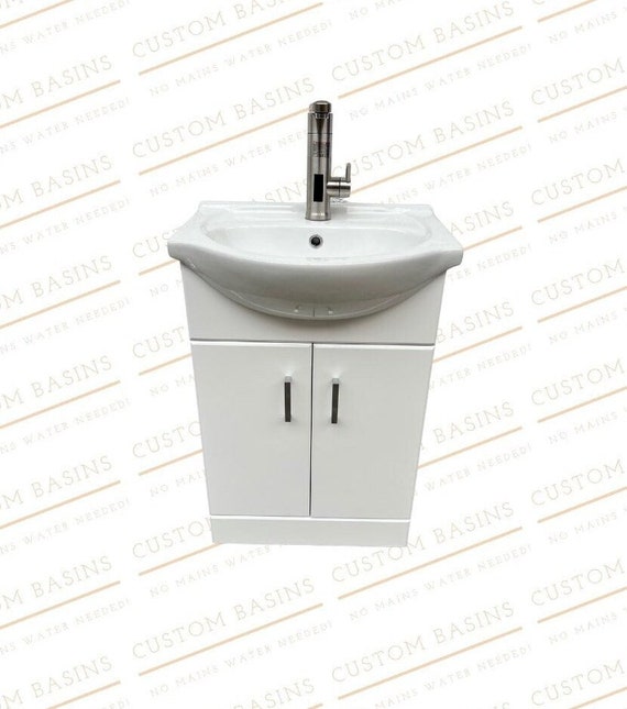 No Plumbing Portable Sink Basics 550mm Vanity Unit Ready to Plug in and Use Etsy Canada