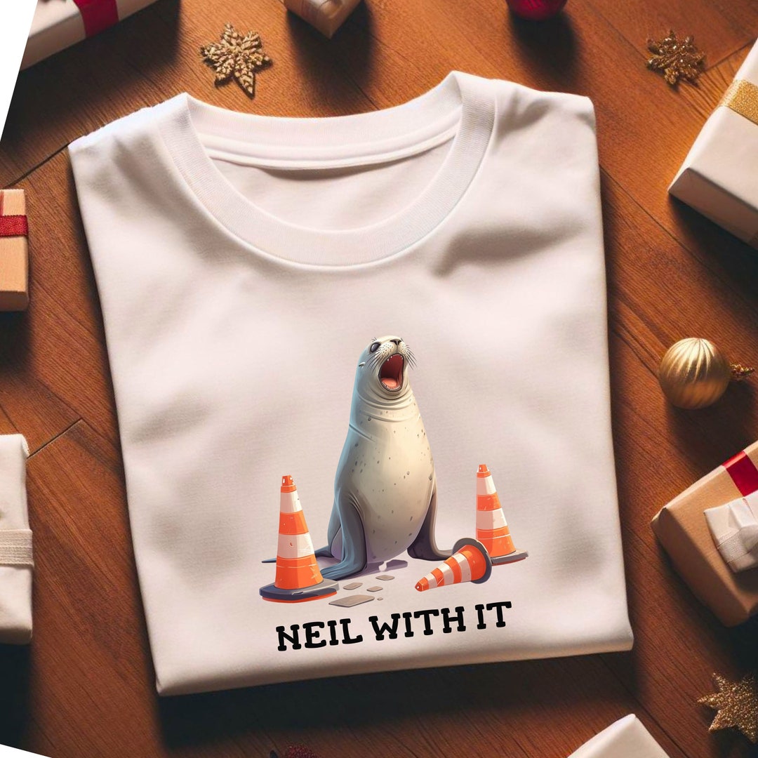 Neil the Seal Sweatshirt Neil With It the Aussie Seal Sweatshirt - Etsy
