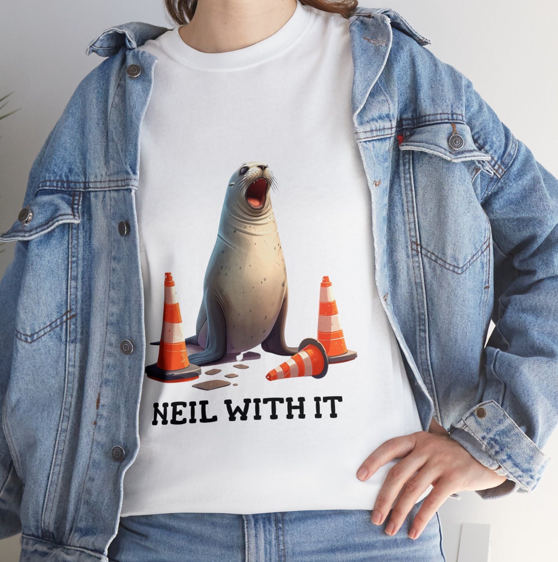 Neil the Seal Shirt Neil With It the Aussie Seal T-shirt - Etsy