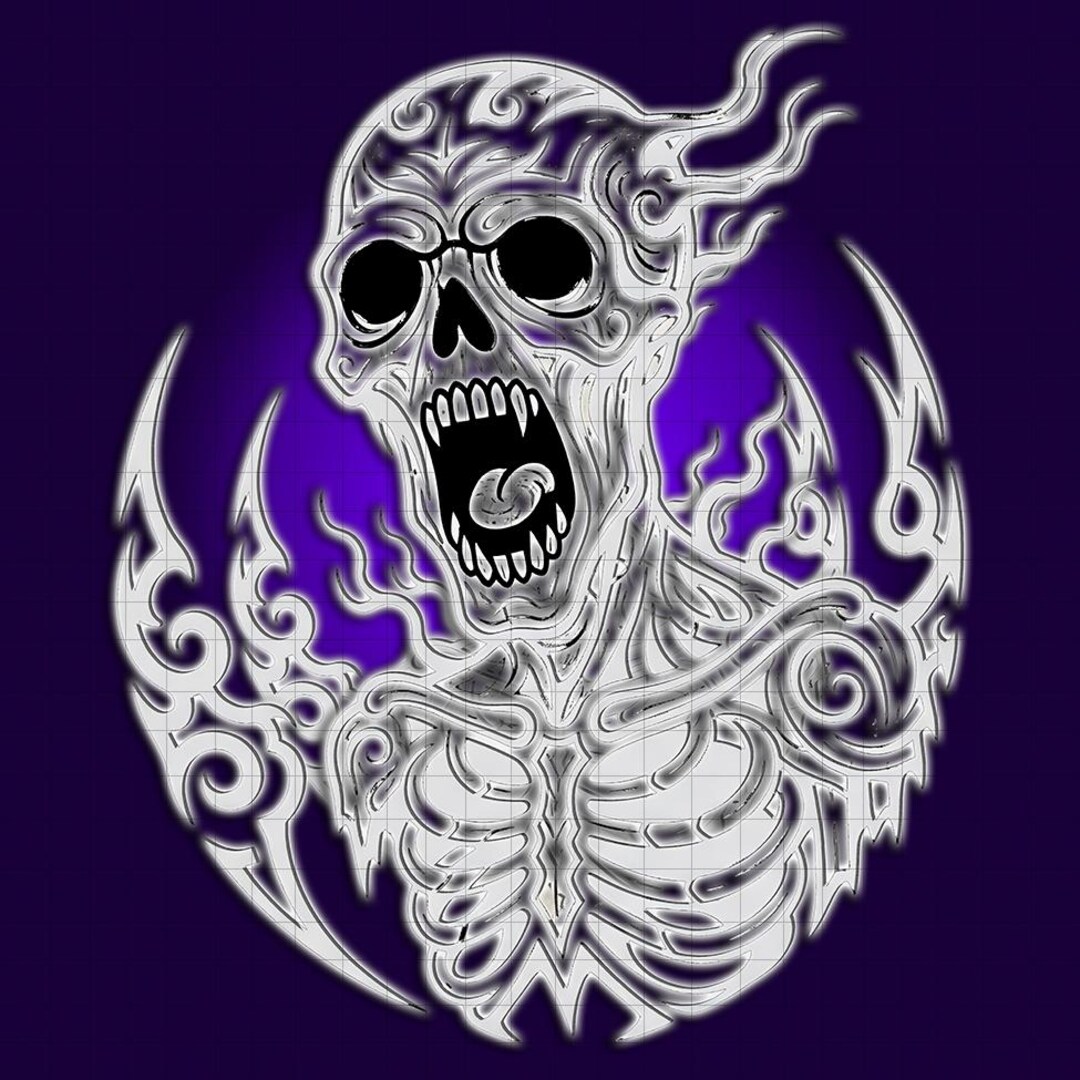 Ghoul Printable Printable Image (digital Download) Tribal Design ...